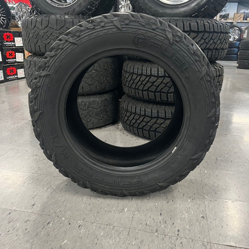 4 New LT 38x15.50r20 Fuel Gripper M/T Load E 10 Ply MT Mud Terrain 38 ...