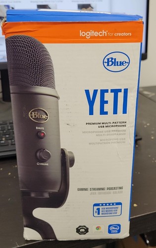 Logitech for Creators Blue Yeti USB Microphone for Gaming, Streaming ...