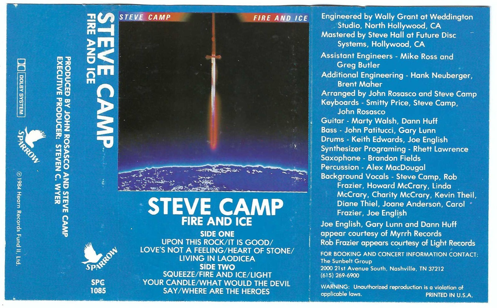 Steve Camp - Fire and Ice - Used Cassette | eBay