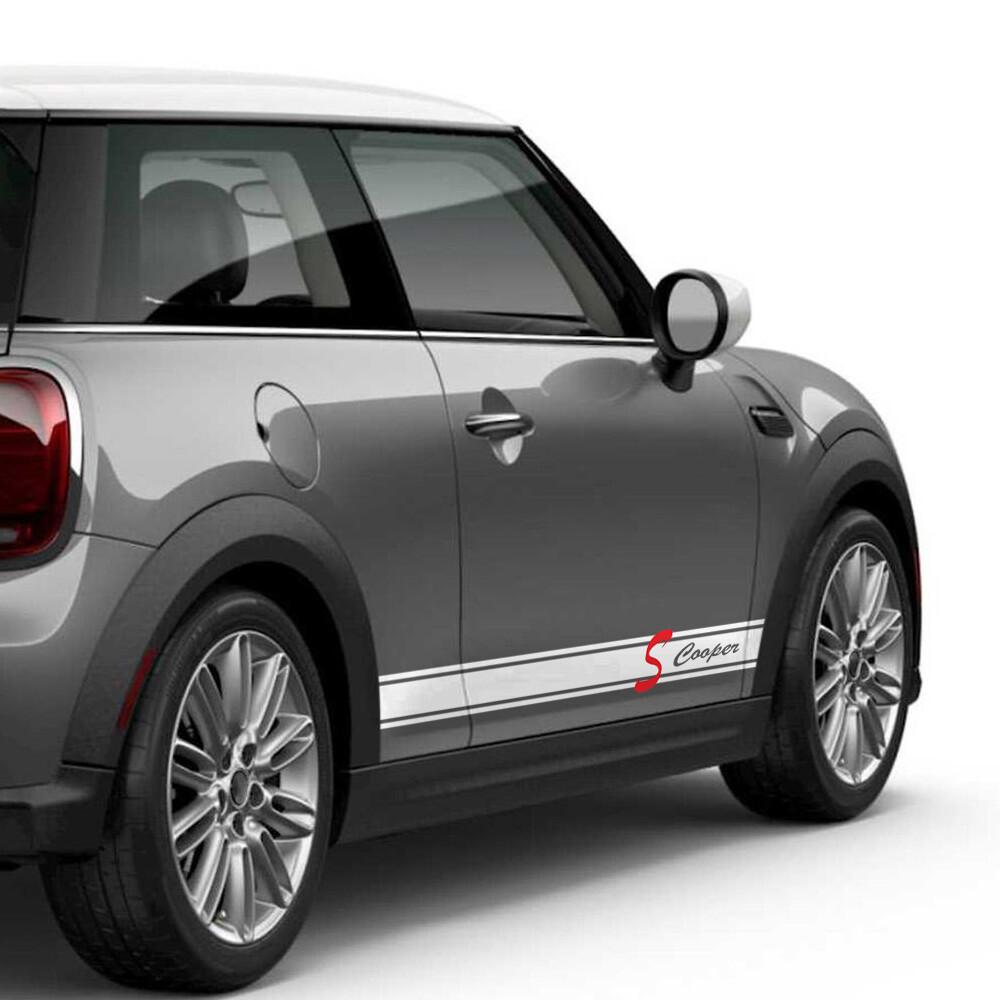 Car Side Stripes Decals Stickers for MINI Cooper F55 F56 R56 F60 ...