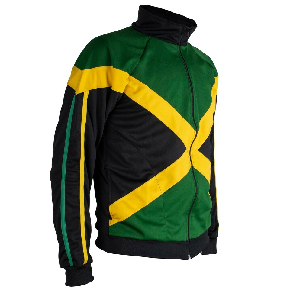 Rasta Reggae Jacket Jamaica Flag Africa Zipped Jumper Tracksuit Man ...