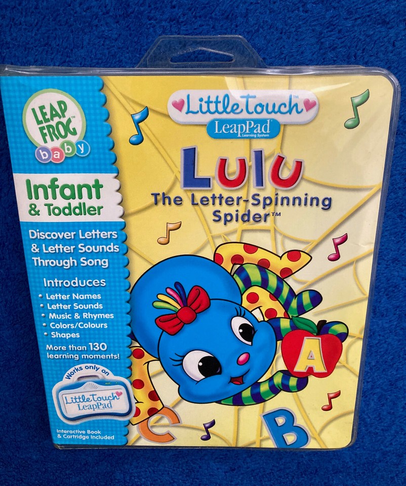 LeapFrog Baby Little Touch LeapPad Lulu Letter Spinning Spider Book ...