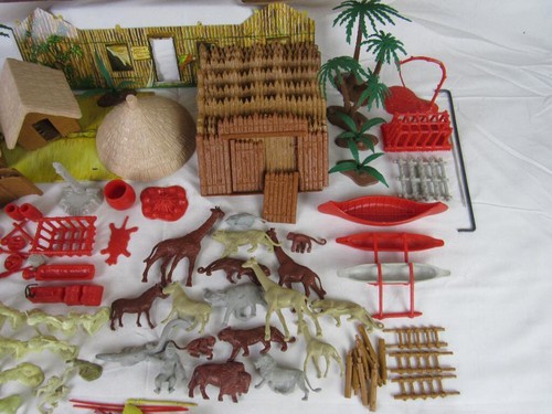SCarce Rare 3706 VINTAGE 1950S MARX JUNGLE JIM PLAYSET Series 1000 DL ...