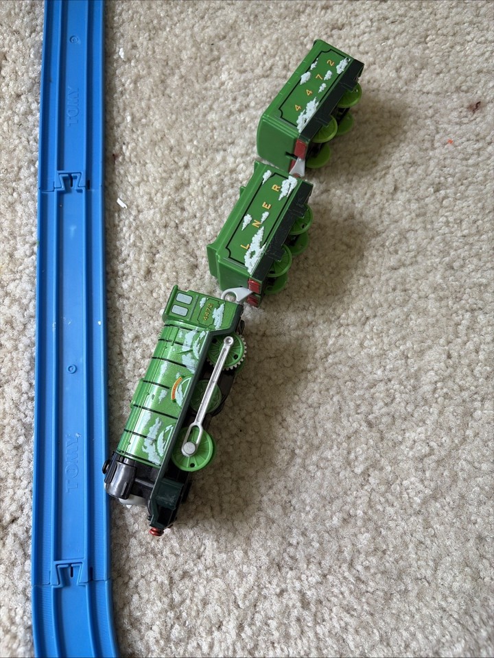 Complete Thomas Trackmaster Flying Scotsman Motorized Train Engine ...