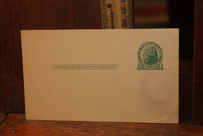 Vintage Unused Pre-Postage Paid Postcard 1 Cent Jefferson Stamp | eBay