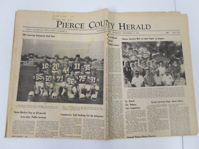 Pierce County Herald Newspaper Ellsworth Wisconsin Thursday September ...