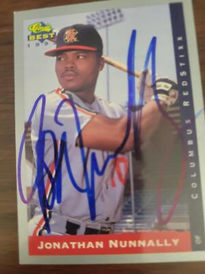 1993 Best #231 Jonathan Nunnally ~ Signed Autographed MiLB Baseball ...