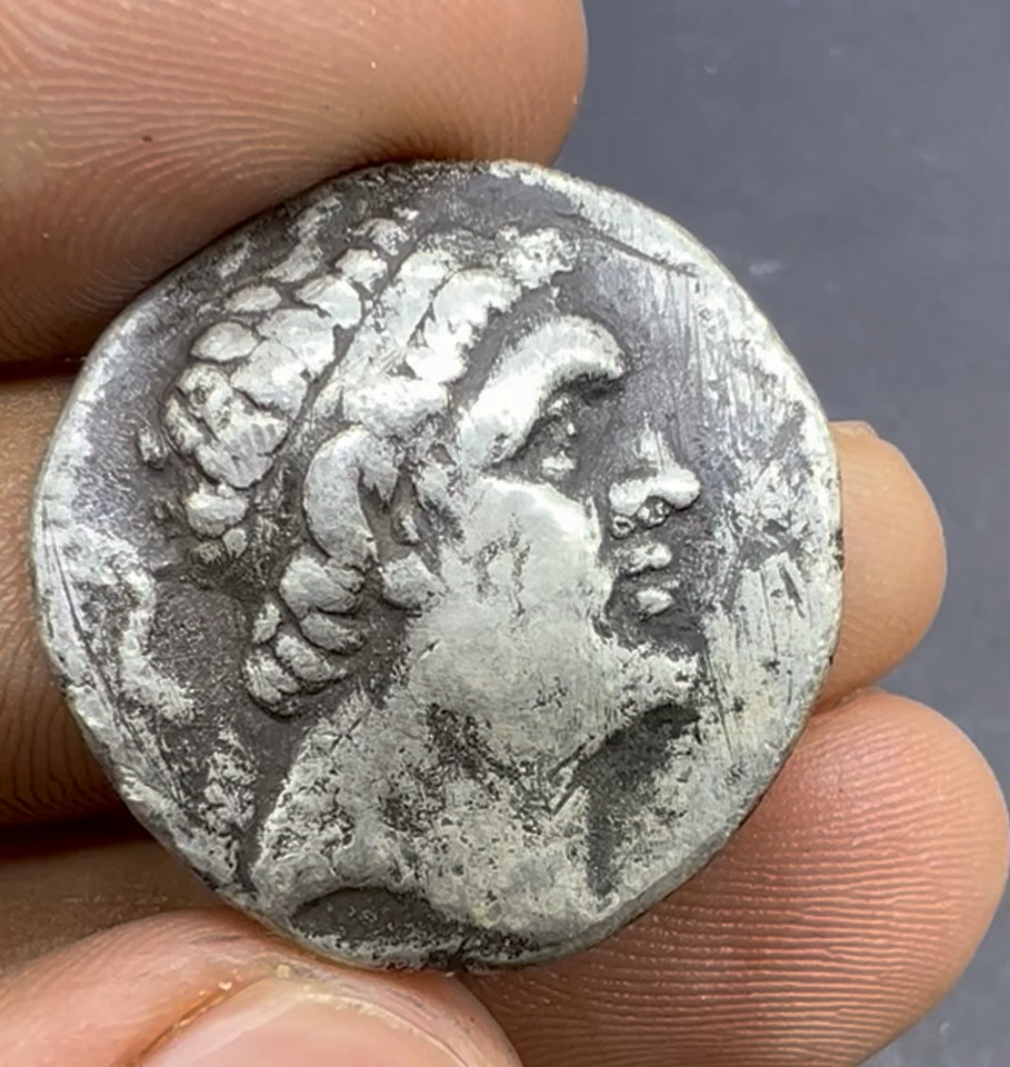 Ancient Bactrian Silver Coin,(200.B,C)16.3 Gram, Central Asia | eBay