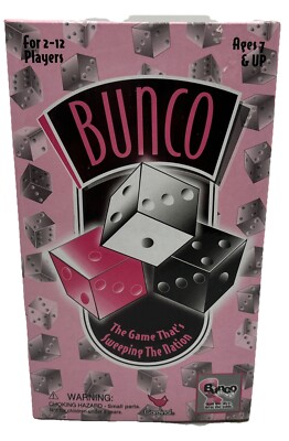 Bunco Game Deluxe Breast Cancer Edition 2005 Cardinal Games Dice Ages 7 ...