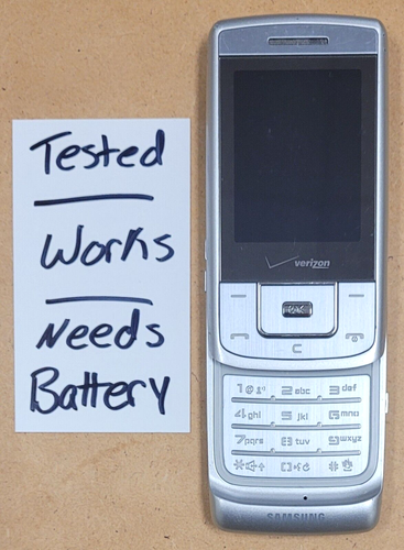 Samsung Sway SCH-U650 - Silver ( Verizon ) Rare Slider Phone - Tested ...