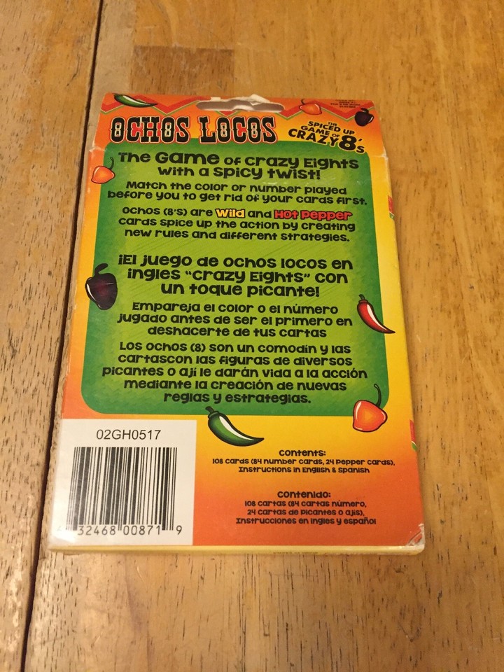 Ochos Locos - Spiced Up Crazy 8s Card Game - For Ages 7 and Up NEW | eBay