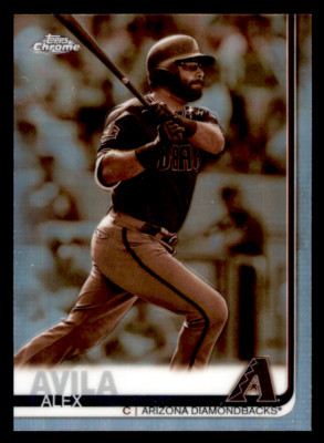 2019 Topps Chrome Alex Avila Sepia Refractor #34 Arizona Diamondbacks ...
