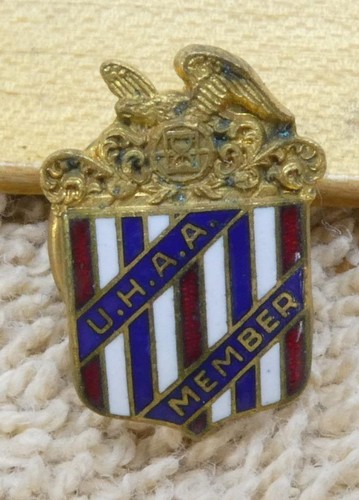 VINTAGE UNITED HOROLOGICAL ASSOCIATION OF AMERICA UHAA MEMBER PIN ...