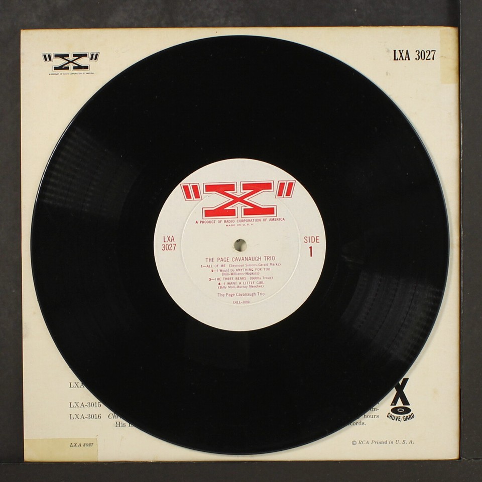 page cavanaugh trio: trio X 12" LP 33 RPM | eBay