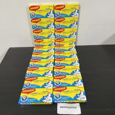 Maggi Chicken Bouillon Cubes 6-Count Packs x20 – Flavor Concentrate 2 ...