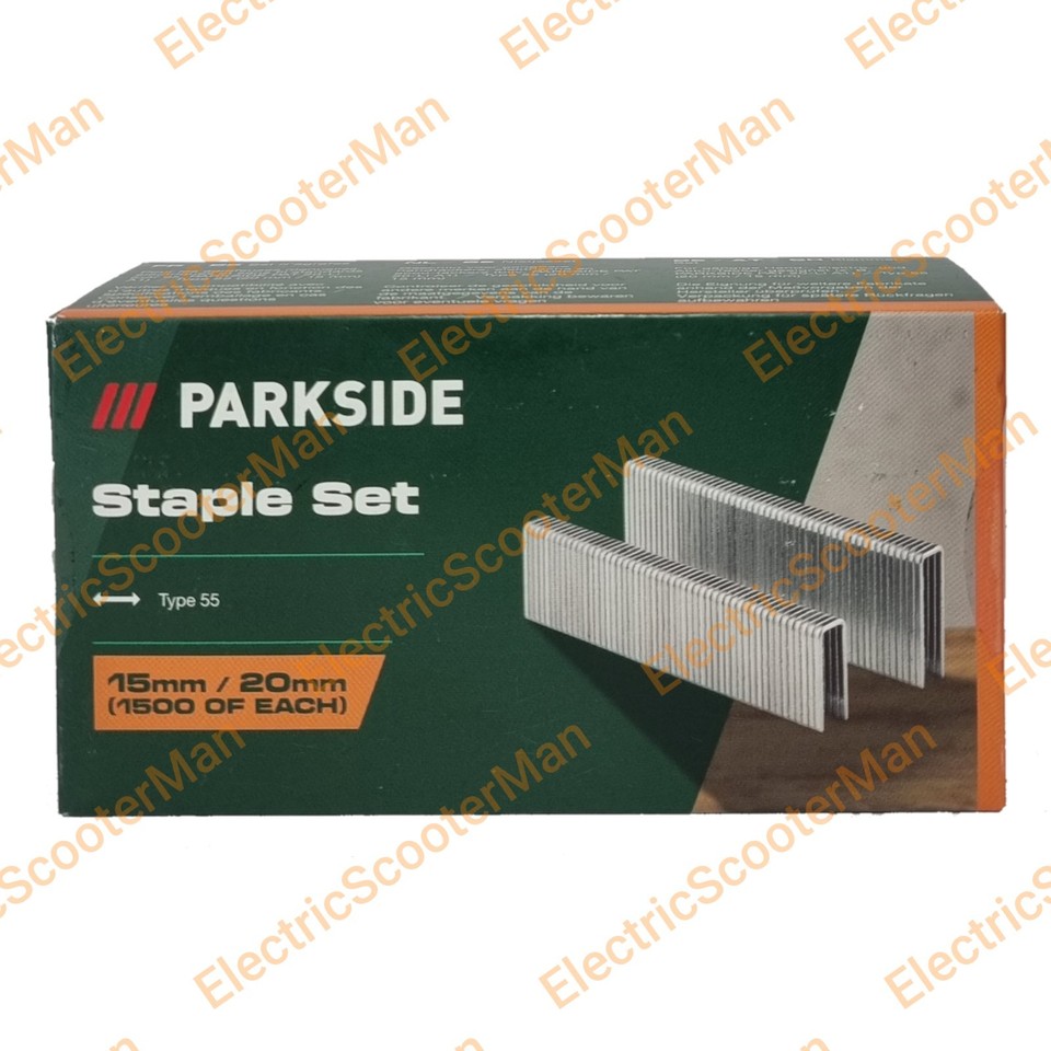 Parkside Type 55 Staple Set 15mm 20mm For Electric / Cordless Stapler ...