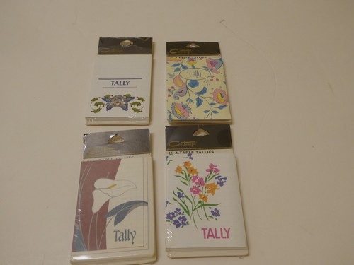 Contempo Bridge Tallies for 4 or 2 Table Progressive Bridge (4 pkgs ...