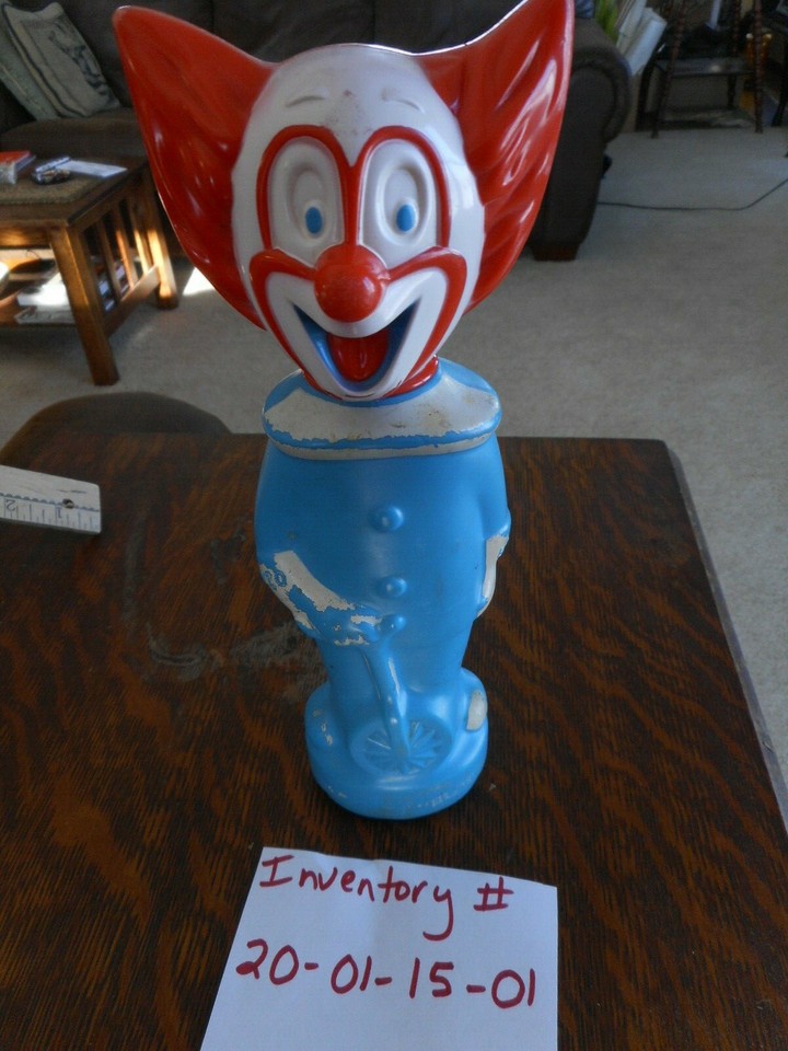 Vintage Soaky Plastic Soap Bottle Bozo the Clown Capitol Records 1970's ...