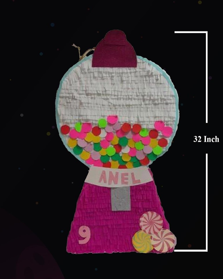 32 Inch Tall Gumball Machine Jumbo Pinata, Theme Pinata, Custom Pinata ...