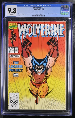 Wolverine #27 CGC 9.8 1990 Marvel Comics Karma & Jessica Drew App Jim ...