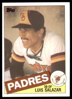 1985 TOPPS BASEBALL SAN DIEGO PADRES #789 LUIS SALAZAR | eBay