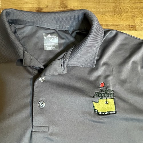 Masters Washington Augusta Callaway Polyester Polo Men’s Large Gray ...
