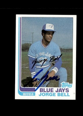George Bell 1982 Topps Blue Jays authentic autographed card | eBay