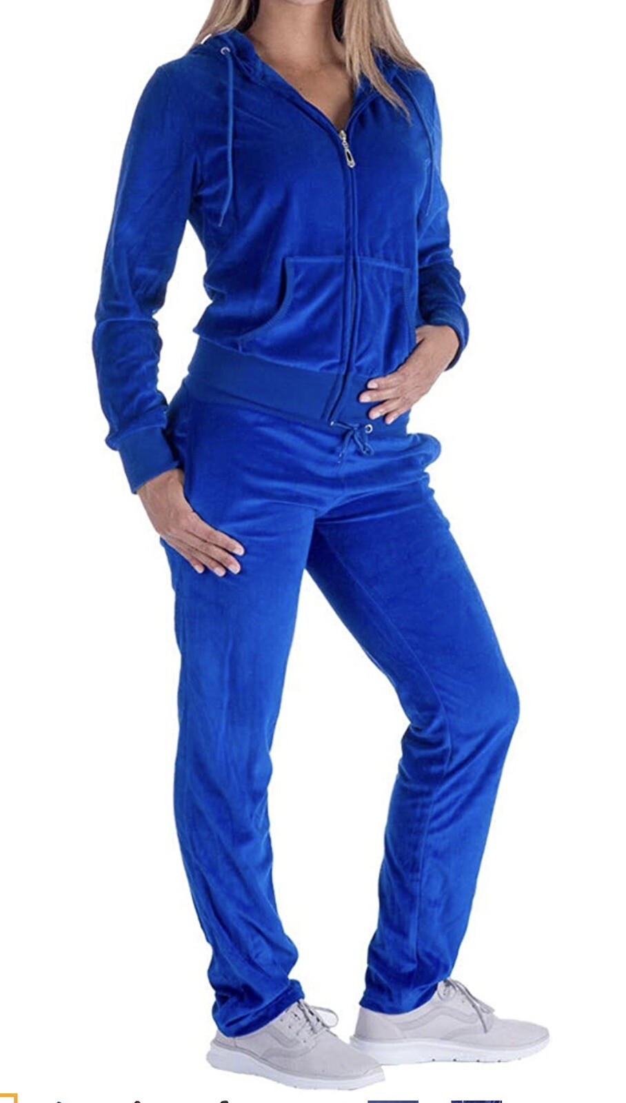 White Mark Women's 2 Piece Velour Tracksuit Set Size Large | eBay