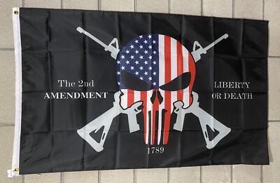 Donald Trump Flag FREE SHIP MAGA 2nd Amendment Guns Save America Sign ...