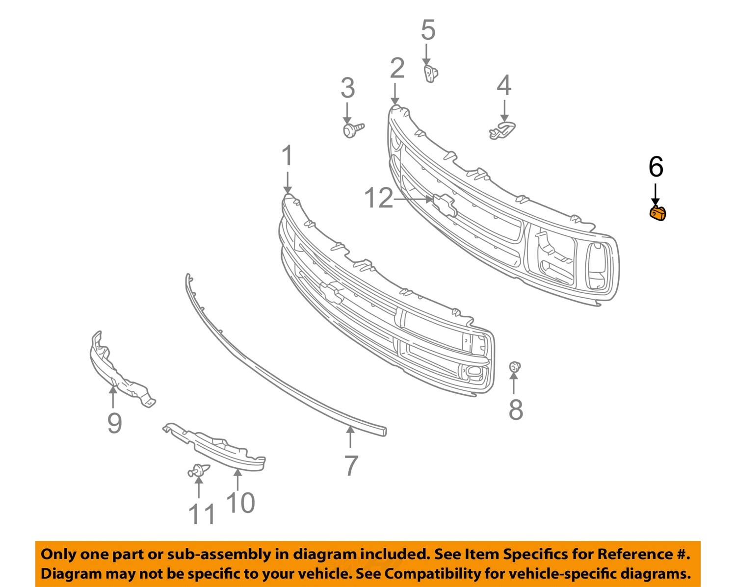 GM OEM 96-24 Acadia Front Bumper Bumper Components-Outer Filler U-Nut ...