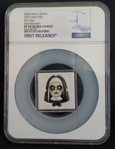 2022 The Nun #666 1 oz Silver 999 Chibi Coin NGC PF70 Ultra Cameo First ...