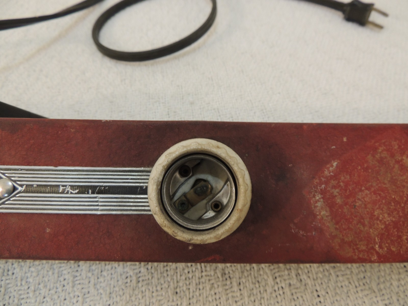 Vintage Original Acme Lite Mov-E-Lite 4 Light Bar Red & Black Chicago ...