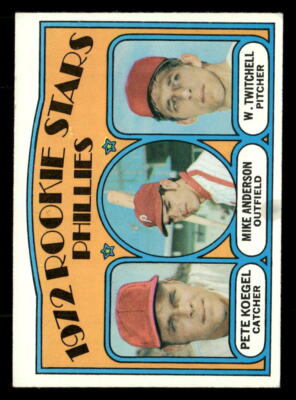 1972 Topps #14 Phillies 1972 Rookie Stars Anderson/Twitchell ...