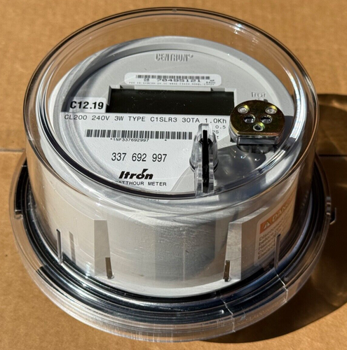NEW Case of 4 ~ITRON Centron Watthour Meter CL200, 240V, 3W, C1SLR3 ...