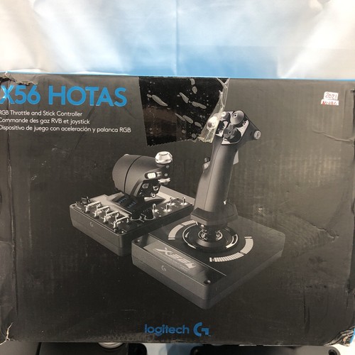 Logitech G X56 H.O.T.A.S. RGB Throttle and Stick Simulation Controller ...