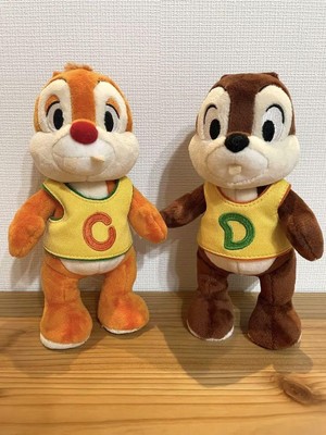 Disneyland Chip & Dale Exclusive Posey Plassie With Clothes Tokyo ...