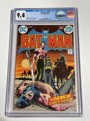 Batman#244(1972)CGC 9.4 Neal Adams CLASSIC Ra’s Al Ghul Cvr PUGET SOUND ...