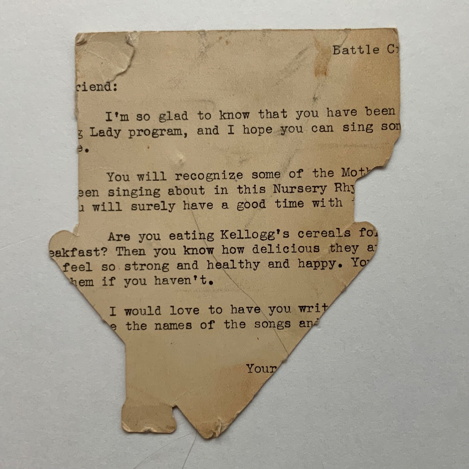 6 Vtg Valentines Day Cards 1930s Kelloggs Corn Flakes Box Cutouts ...