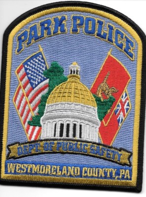 Park Police - D.P.S. # 2, PA (3.5" x 4.5" size) shoulder police patch ...