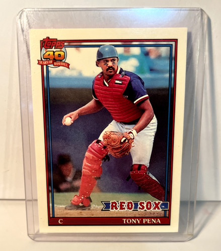 Tony Pena 1991 Topps - Desert Shield - Card No. 375 | eBay