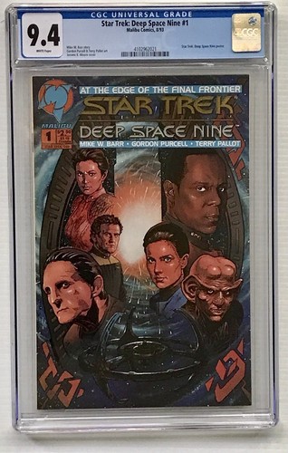 Star Trek: Deep Space Nine #1 (1993) Key 1st Issue Malibu Comics CGC 9. ...