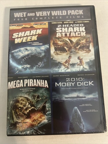 WET AND VERY WILD PACK 4 FILMS DVD Shark Week 2 Headed Shark Attack Mega Piranha 778854195097| eBay
