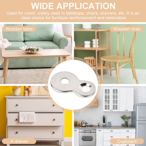 20pcs For Wood Heavy Duty Connector Bracket Cabinet Table Top Figure 8 ...