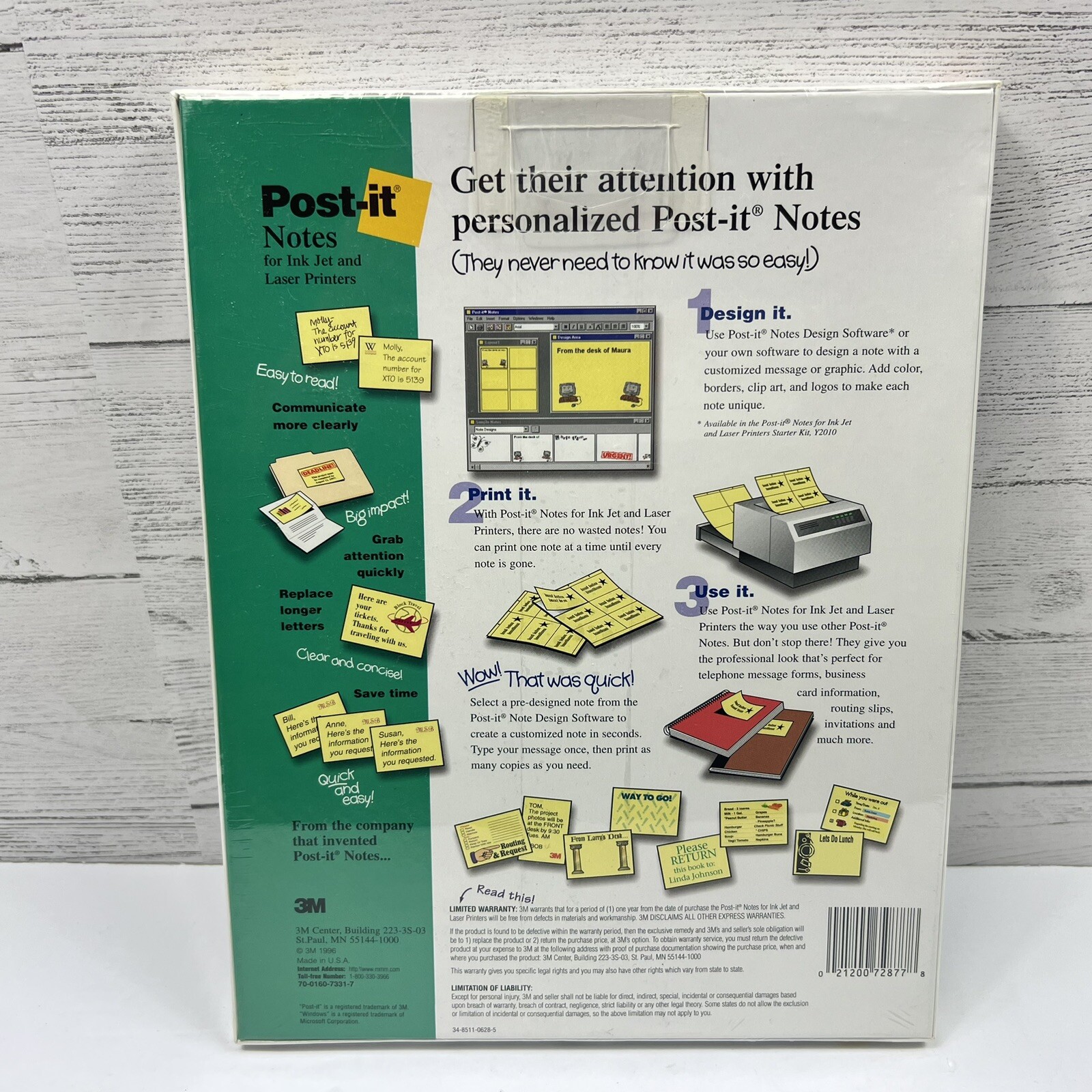 3M Post-it Notes for Ink Jet and Laser Printers Refill Y2020 150 & for ...
