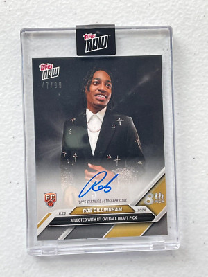 On-Card Autograph # to 99 or Lower - Rob Dillingham - 2024 TOPPS NOW | eBay