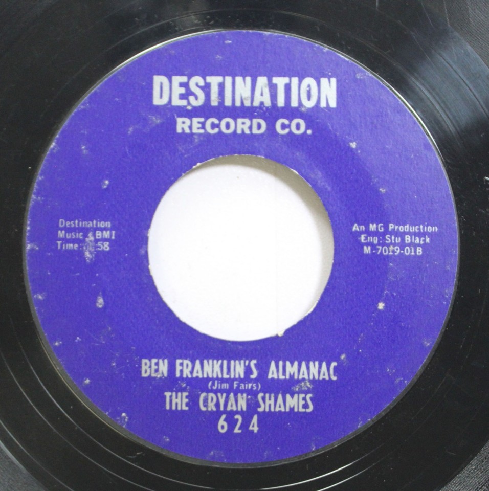 Hear! Garage 45 The Cryan Shames - Sugar & Spice / Ben Franklins ...