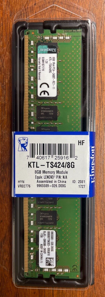 Lot of 5 x New Kingston 8gb Ddr4 SDRAM Memory Module KTL-TS424E/8g | eBay