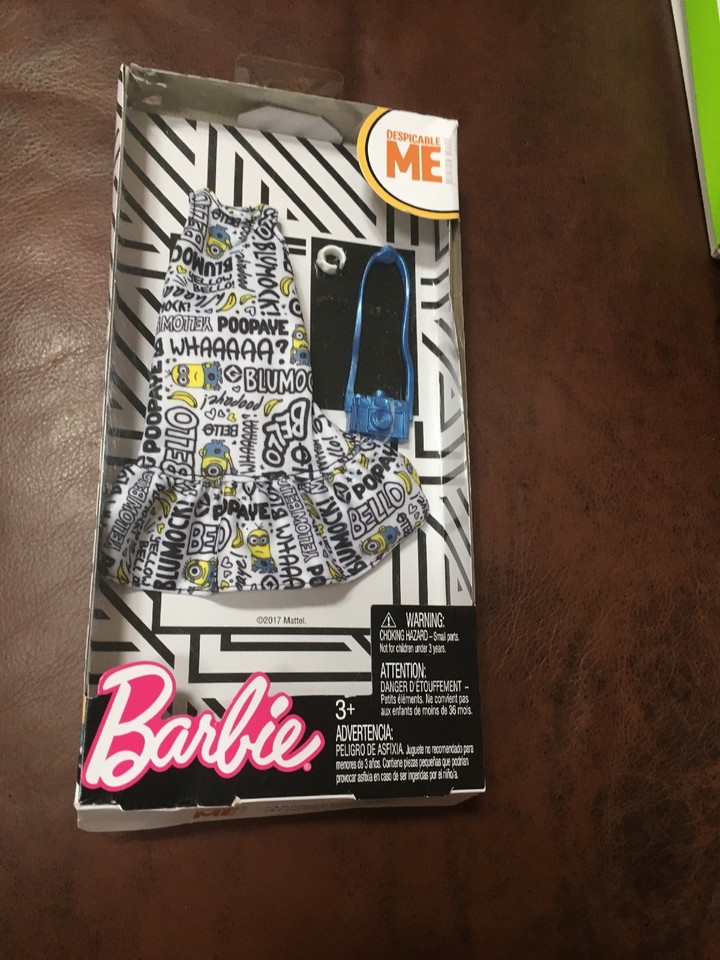 Barbie Doll Despicable Me Banana Minions Fashion Pack Dress Outfit W ...