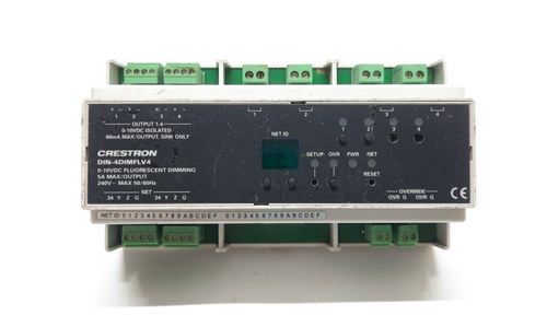CRESTRON DIN-4DIMFLV4 FLUORESCENT DIMMING MODULE 0-10 VDC 6501749 | eBay