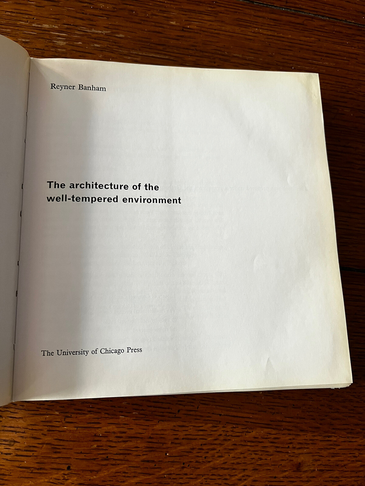 Architecture of Well-tempered Environment by Reyner Banham MINT for ...